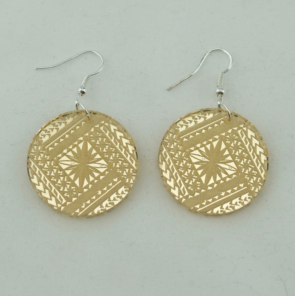 Samoan Tapa Round – Small & Medium